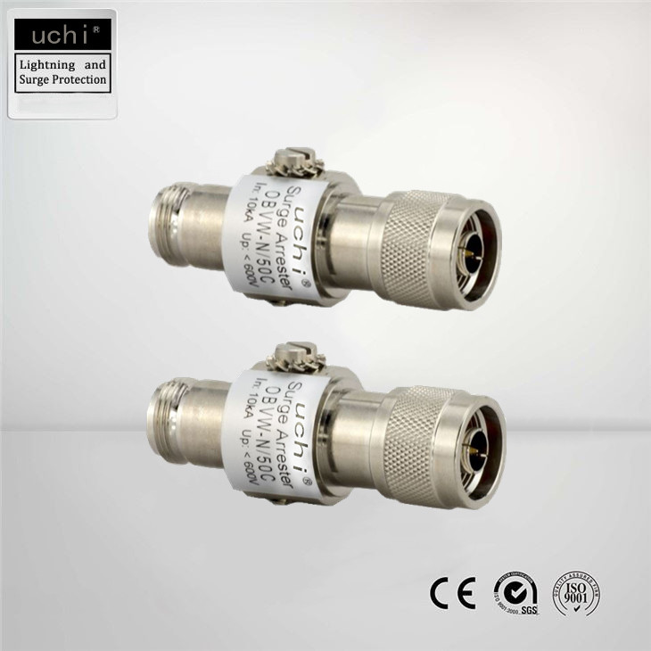 CQC Approved Antenna Lightning Arrestor , PLC Surge Protection 10kA
