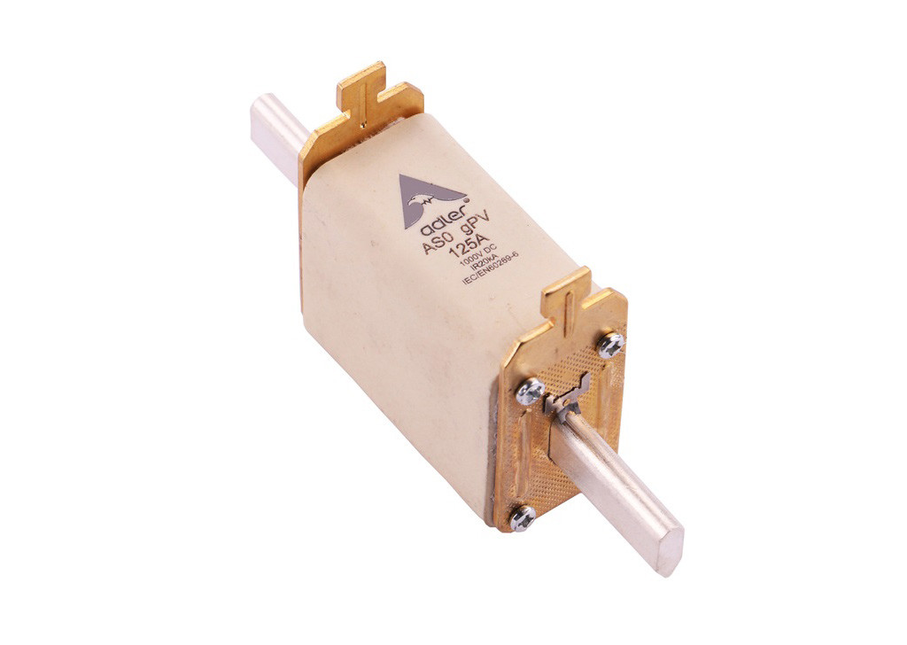1000VDC 40~160A 20KA 25W Adler AS0 gPV NH0 Blade Fuses IEC / EN60269-6 ...