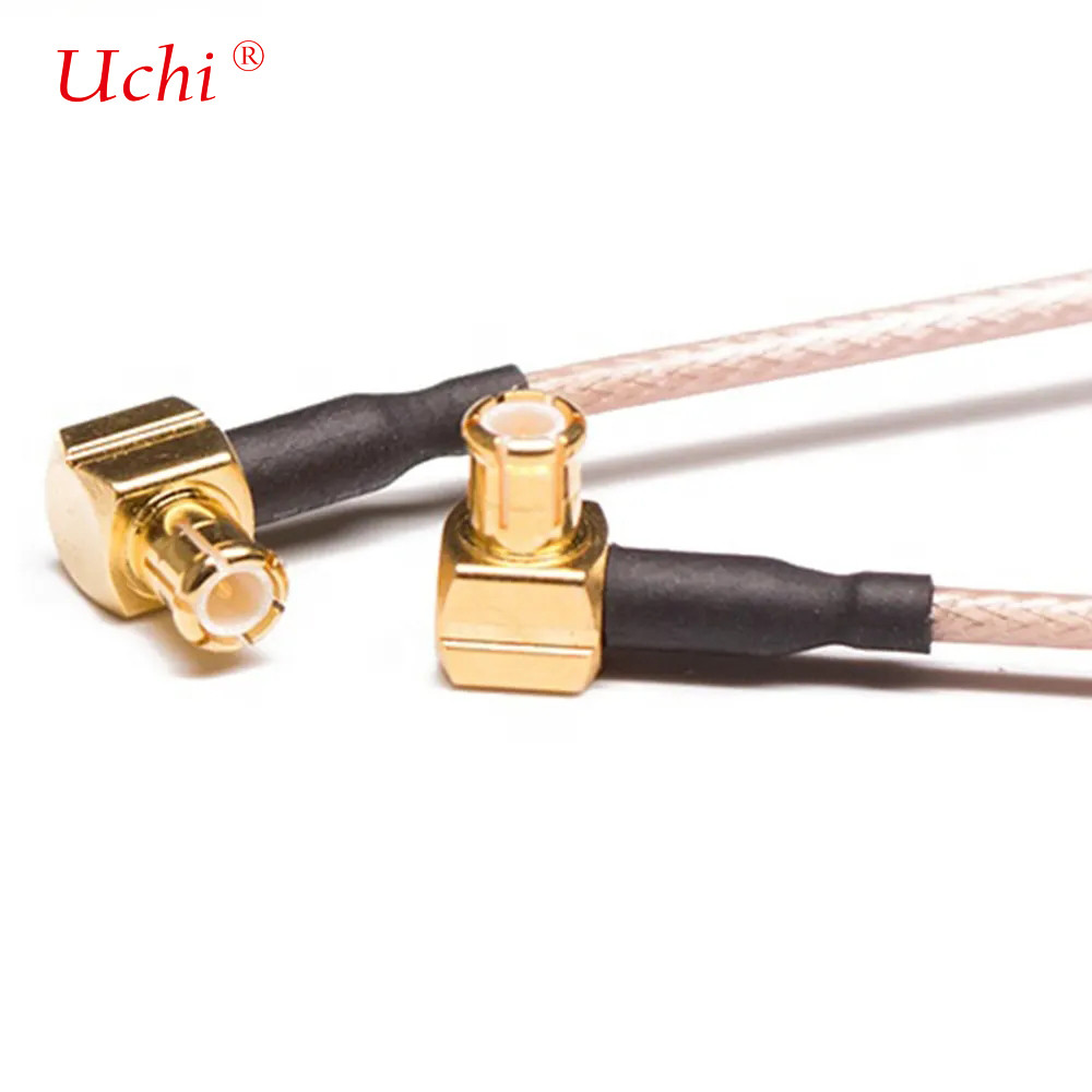 IoT Coax Cable 50 Ohm RG316 90-Degree MCX To MCX Male Cable Assembly