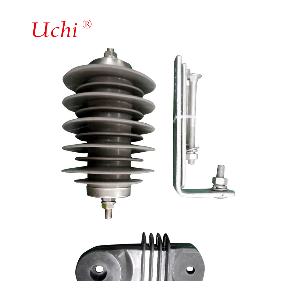 Distribution Type Metal Oxide Polymer Lightning 10kv Surge Arrester