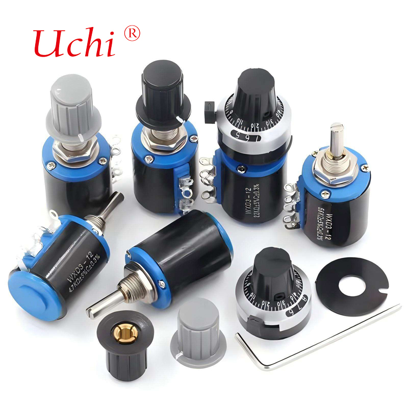 WXD3-12 1W 10kΩ 5-ring Wire-wound Precision Potentiometer