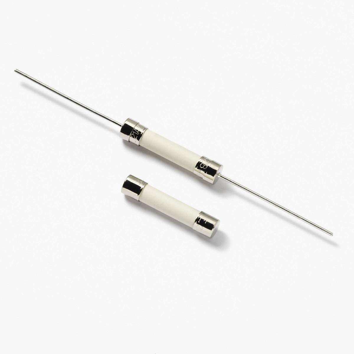 Nickel Plated Brass Glass Fuses , 6.35 x 32mm 10A Time-Lag Ceramic Body ...