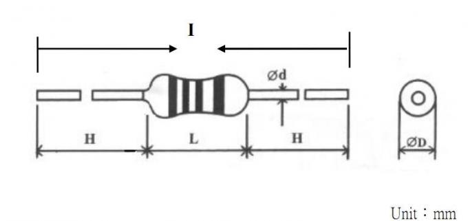 High Precision 2W 600 Ohm 1% E96 Resistor Metal Film , Electronic Resistors