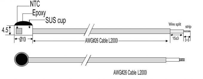 Highly Accurate Skin Temperature Sensor NTC Temperature Sensor