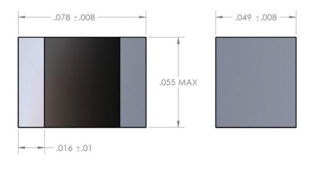 Precision Surface Mount 0805 PTC Thermistor For Temperature Compensation