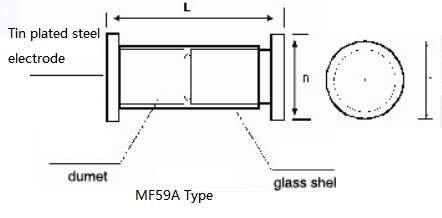 Newest MF59 MELF Glass Encapsulation SMD NTC Thermistor 10KOHM 3950