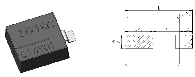 Plastic Encapsulated Surface Mount Metal Oxide Varistor S511KB 07D511K ...
