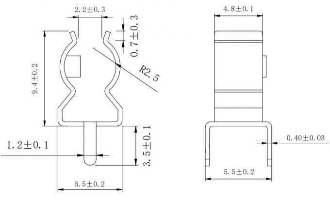 Rivet Eyelet Mount Type Spring Brass PCB Mount Fuse Clip For 5x20mm ...