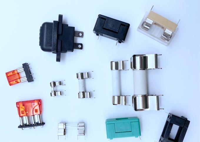 MFC PCB Mount Phosphor Bronze Mini Auto Blade Fuse Clip Holder 30A 32V ...