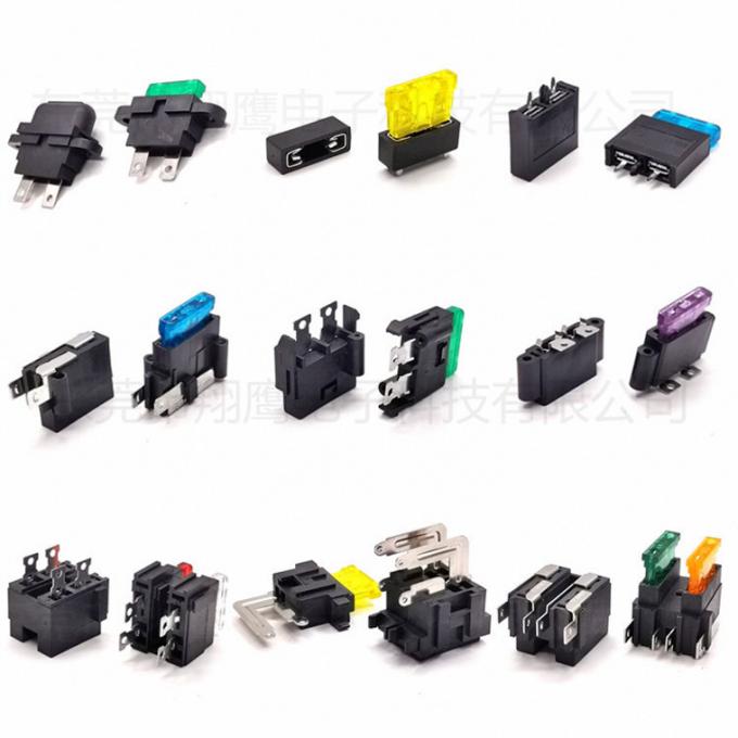 MFC PCB Mount Phosphor Bronze Mini Auto Blade Fuse Clip Holder 30A 32V ...